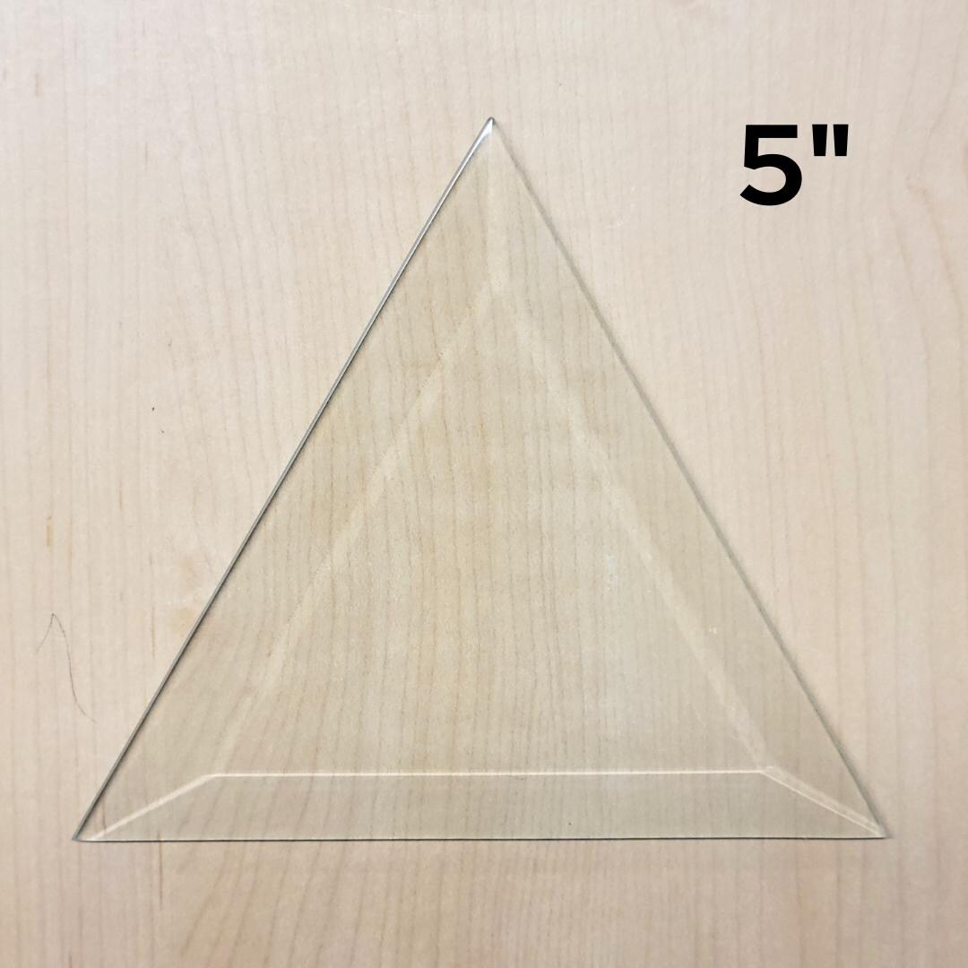 5 Clear Bevel Triangle 5 Inch 10 Pack - Etsy