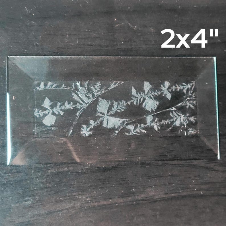 Glue Chip Glass Bevel Rectangle (2"x4") | 10 or 30 Pack - Etsy