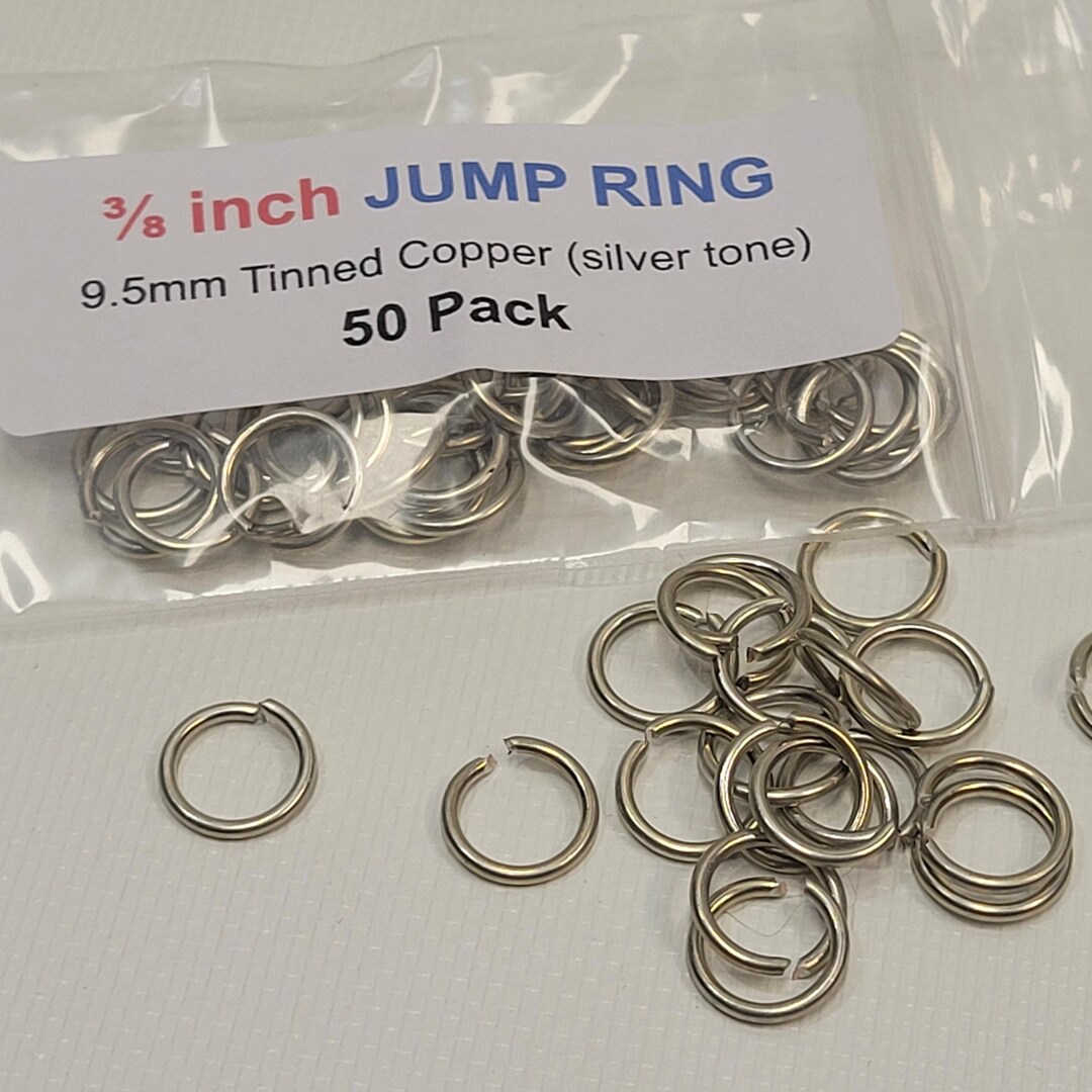 3/8" Jump Rings – 16g Tinned Solid Copper | 50 Pack - Etsy