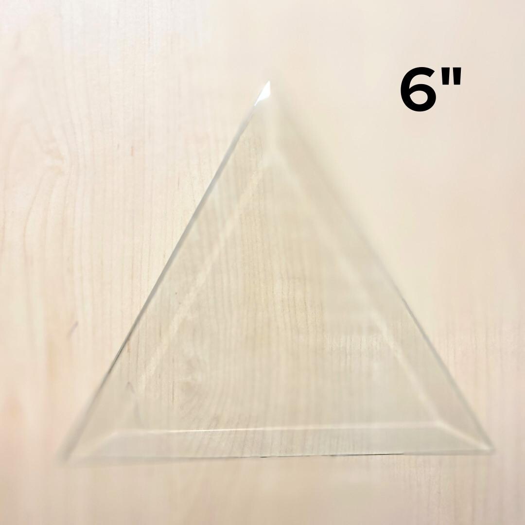 6" Clear Bevel Triangle (6 Inch) | 5 Pack - Etsy