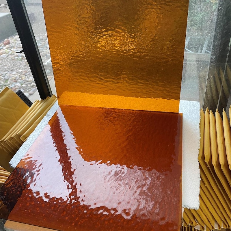 Amber Stained Glass - Etsy