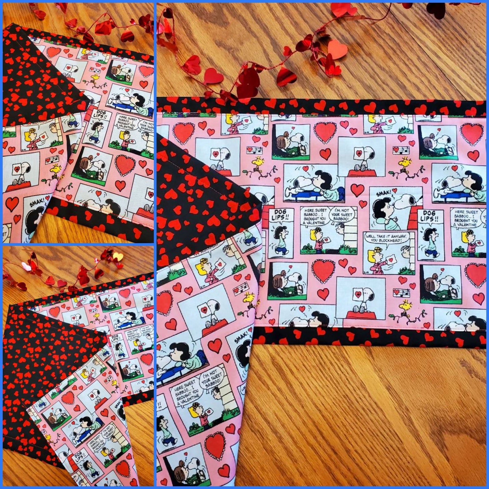 Easter Snoopy Woodstock & Gang Table Runner Beautiful Colors - Etsy