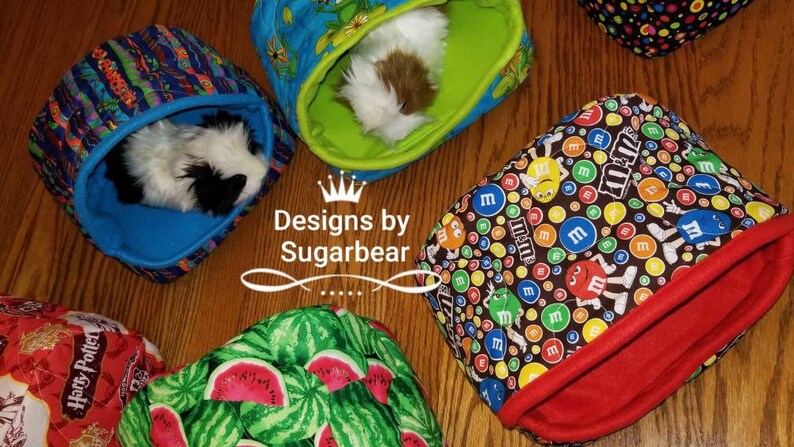 Guinea Pig Bed Hidey Piggy Cozy Cave Handmade Quality Quilted - Etsy