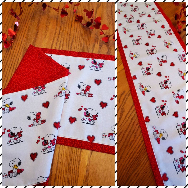 Easter Snoopy Woodstock & Gang Table Runner Beautiful Colors - Etsy