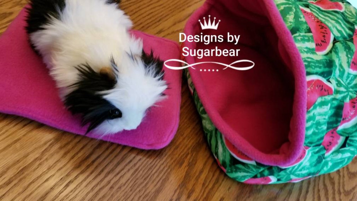 Guinea Pig Bed Hidey Piggy Cozy Cave Handmade Quality Quilted | Etsy