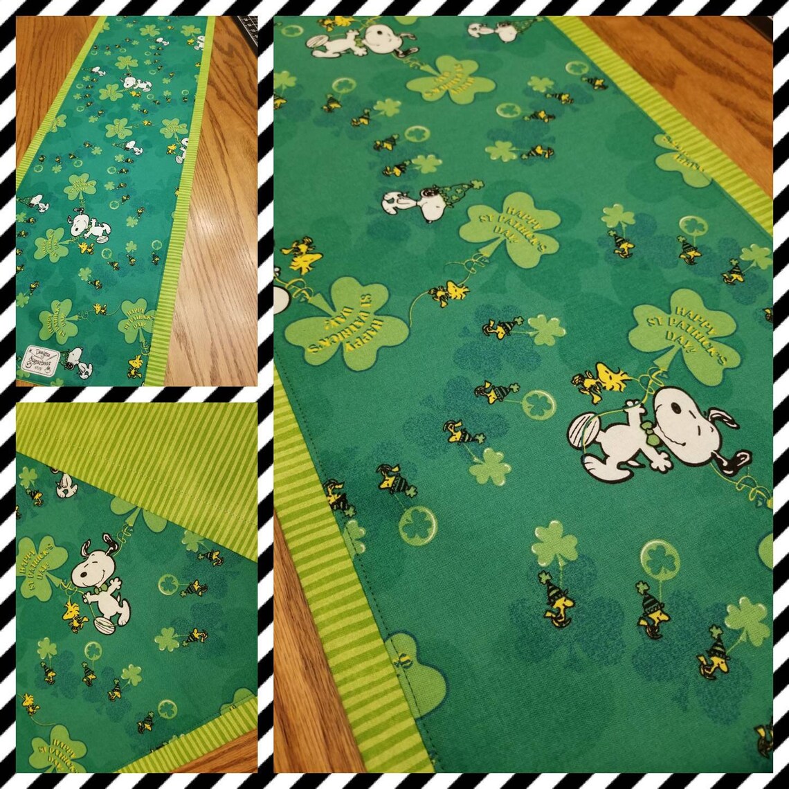 Easter Snoopy Woodstock & Gang Table Runner Beautiful Colors - Etsy