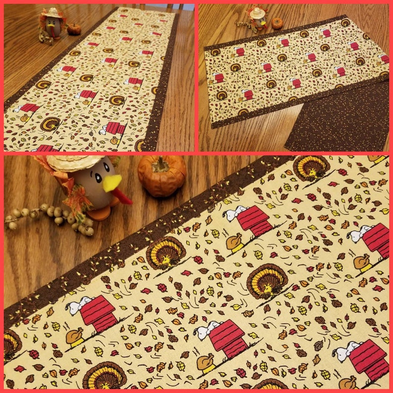 Easter Snoopy Woodstock & Gang Table Runner Beautiful Colors - Etsy