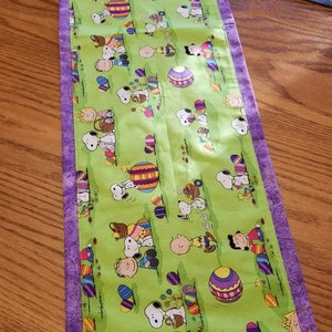 Easter Snoopy Woodstock & Gang Table Runner Beautiful Colors READY to ...