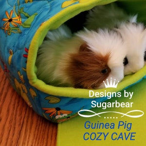 Guinea Pig Bed Hidey Piggy Cozy Cave Handmade Quality Quilted - Etsy