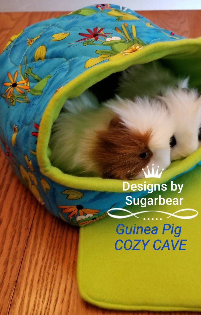 Guinea Pig Bed Hidey Piggy Cozy Cave Handmade Quality Quilted - Etsy