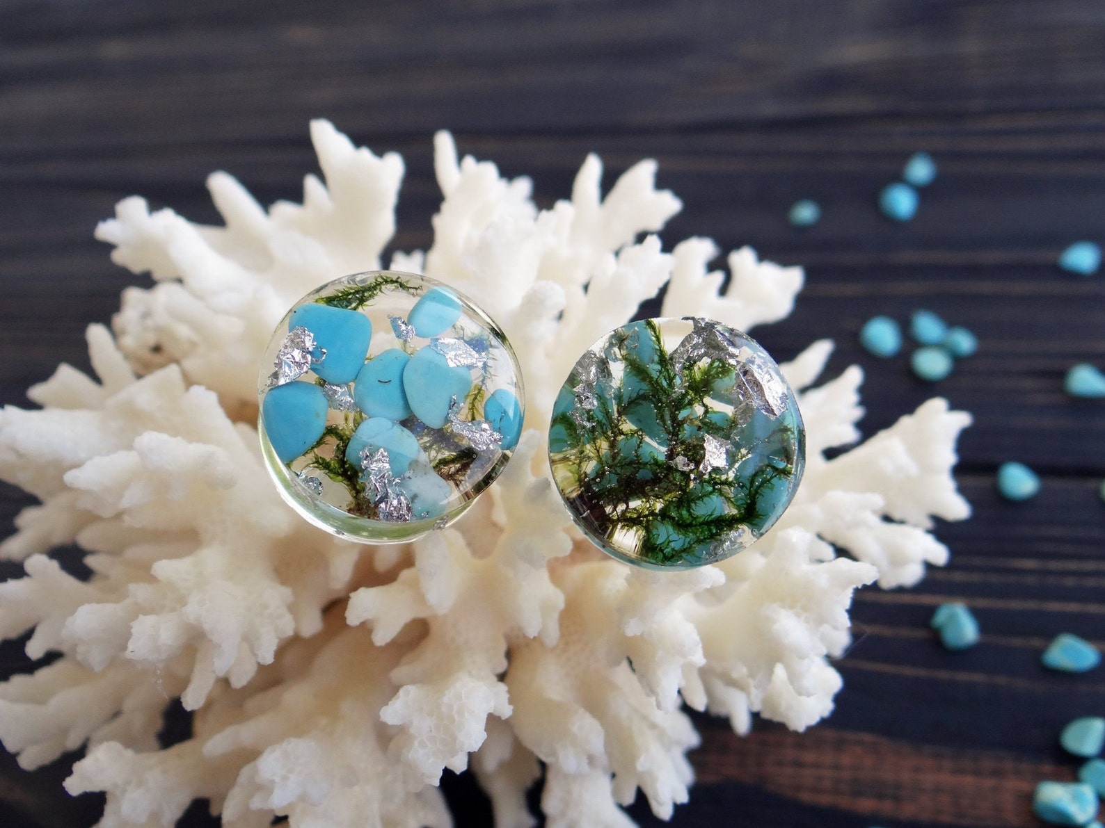Turquoise Gauges Turquoise Plugs December Birthstone Jewelry - Etsy