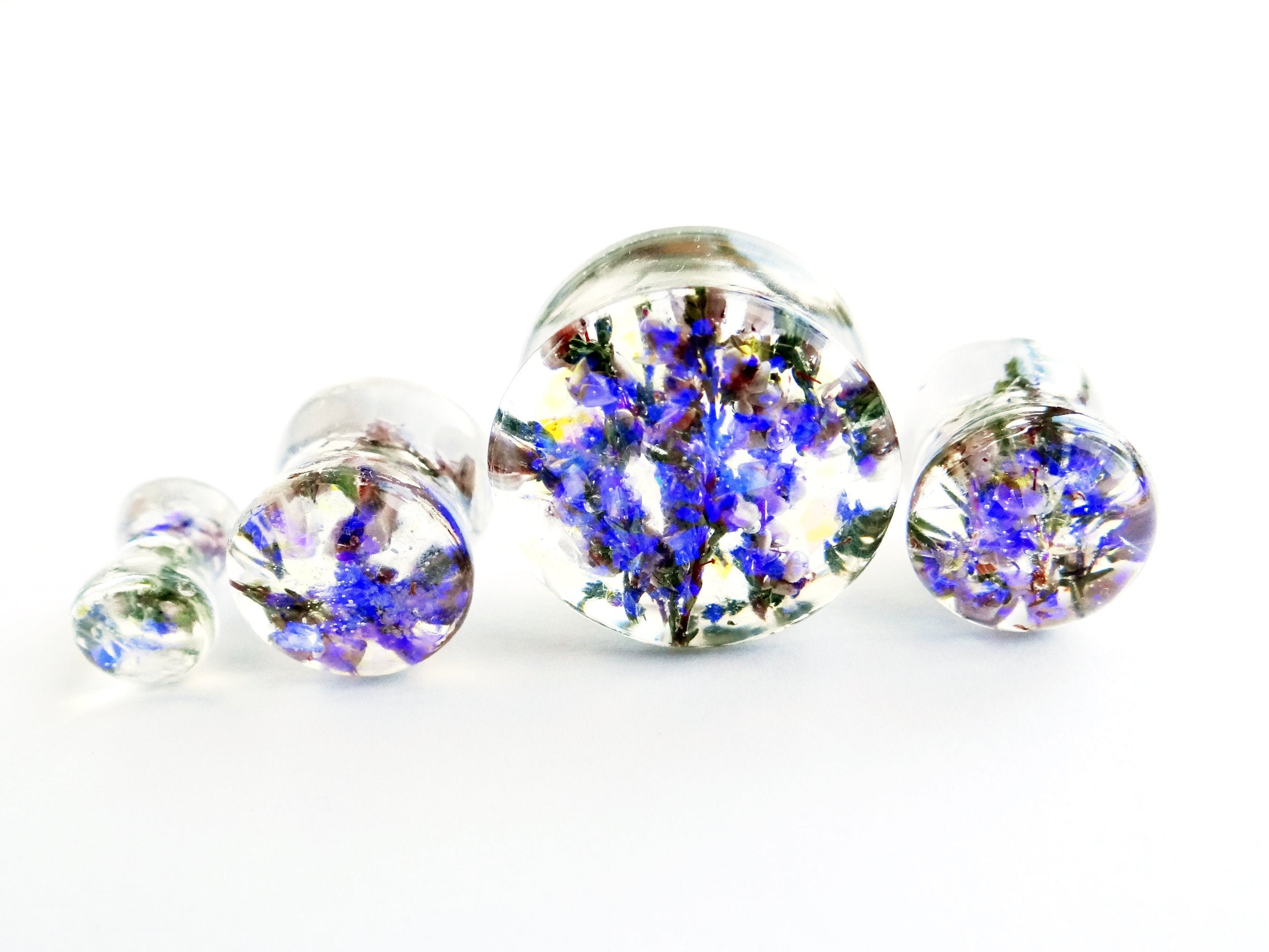 Heather plugs Sparkle plugs 4g gauges 2g plugs 0 gauge | Etsy