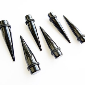 Ear Tapers Set 14g, 12g, 10g, 8g, 6g, 4g, 2g, 0g, 00g Stretching Kit ...