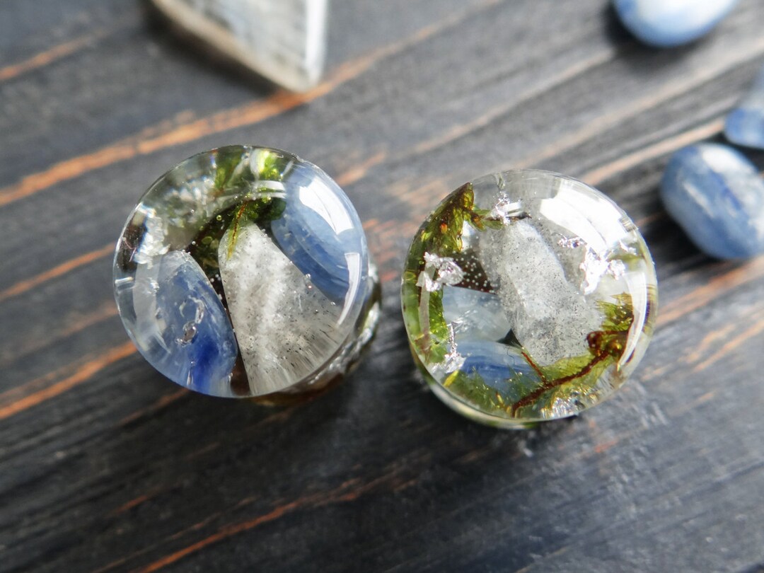 Labradorite Plugs Kyanite Plugs for Men for Women Stone Plugs - Etsy