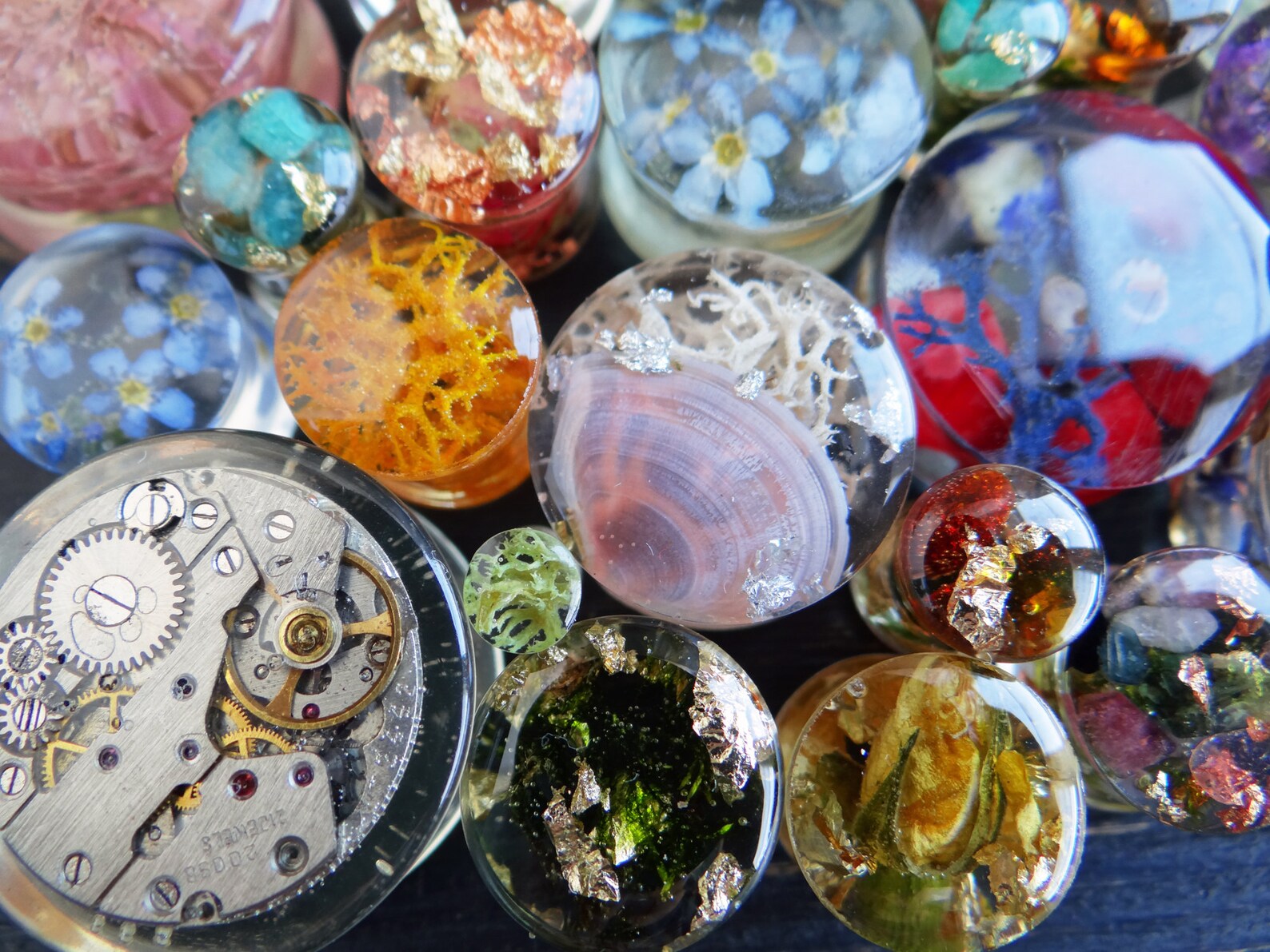 CUSTOM PLUGS Made for You Custom Ear Gauges and Tunnels Floral | Etsy