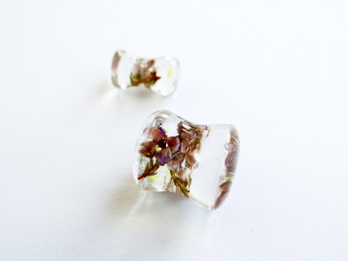 Heather plugs Sparkle plugs 4g gauges 2g plugs 0 gauge | Etsy