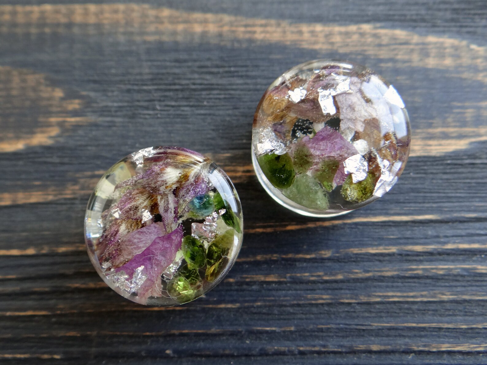 Unique Plugs Watermelon Tourmaline Sage White Forget-me-not - Etsy