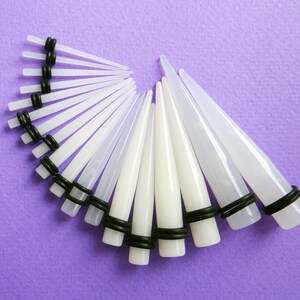 Ear Tapers Set 14g, 12g, 10g, 8g, 6g, 4g, 2g, 0g, 00g Stretching Kit ...