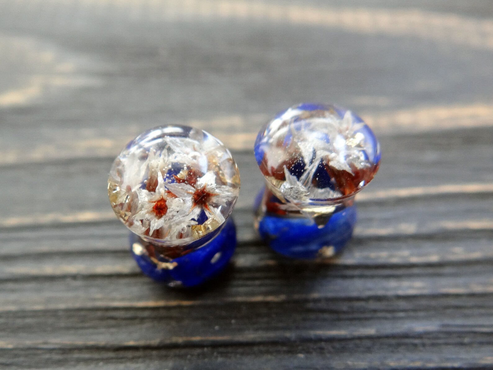 Lapis Lazuli Plugs Double Sided Plug Mismatched Earrings Baby | Etsy