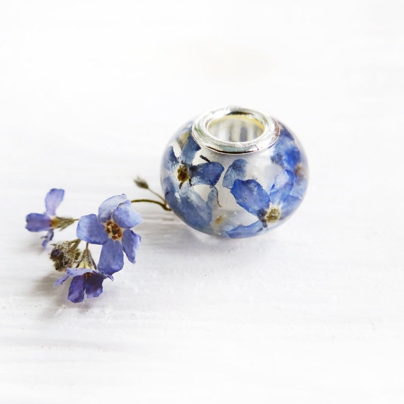 Forget Me Not Charm - Etsy