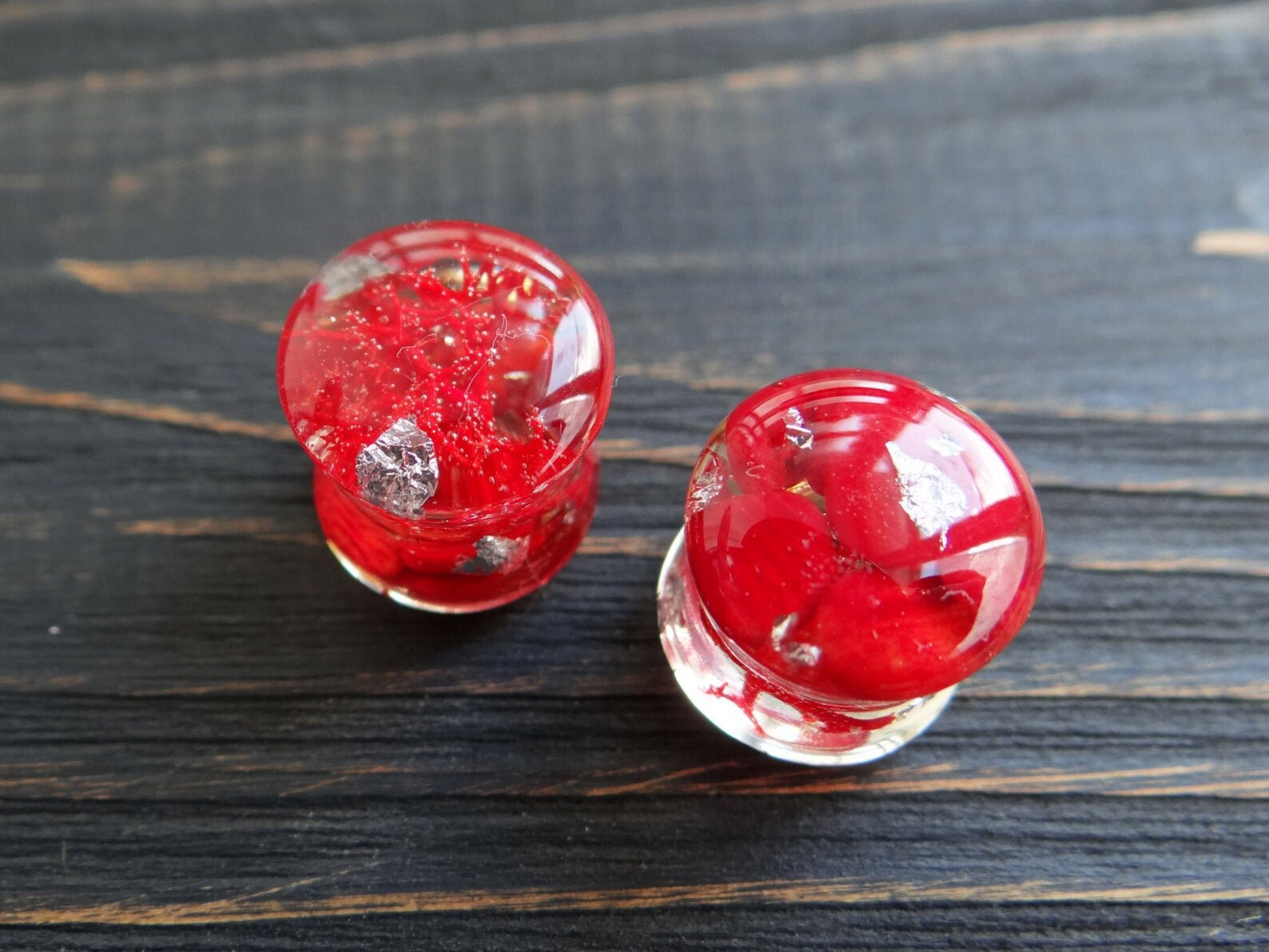 Red Plugs Genuine Coral Plugs Gauges 00 Ear Plug Stone Plugs - Etsy