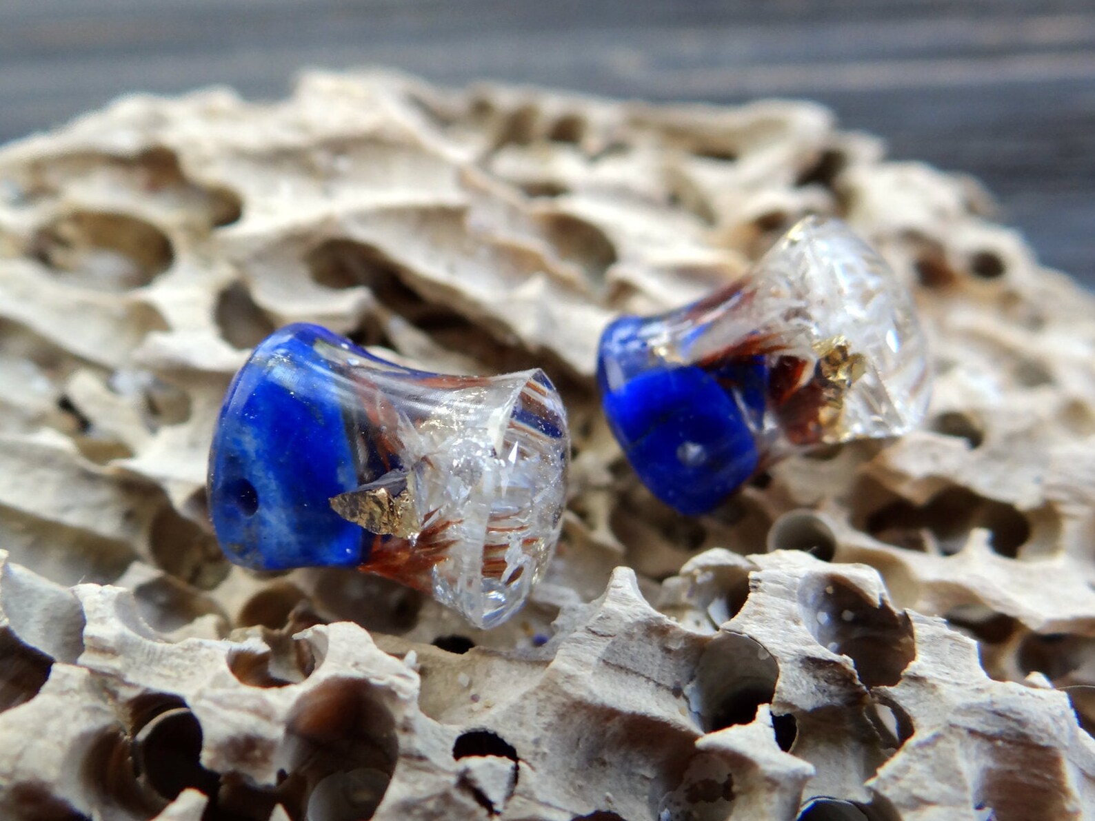 Lapis Lazuli Plugs Double Sided Plug Mismatched Earrings Baby | Etsy