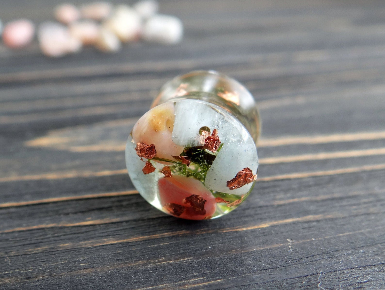 Opal Plug Earrings Aquamarine Plugs Stone Plugs and Tunnel 00g - Etsy