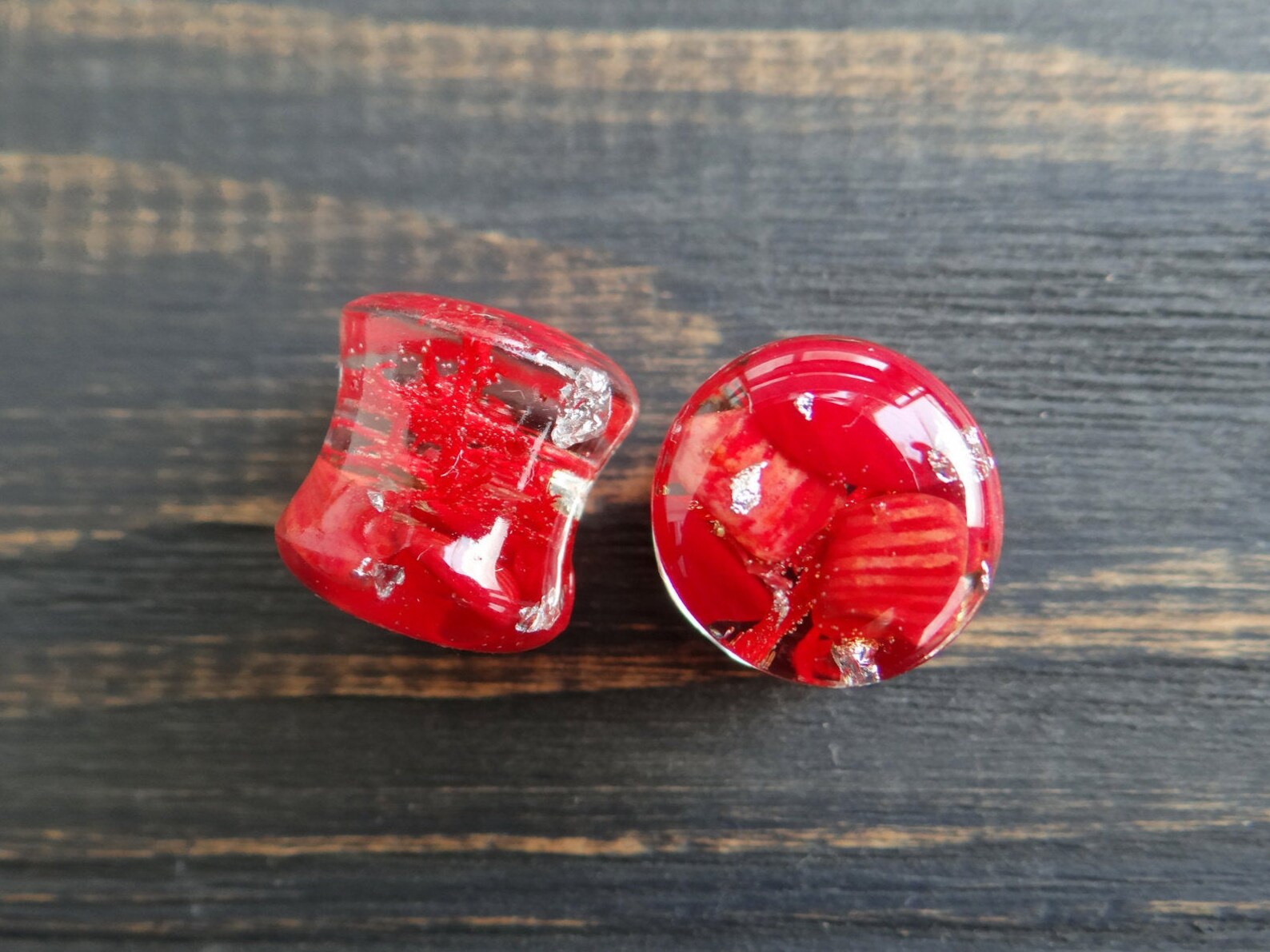 Red Plugs Genuine Coral Plugs Gauges 00 Ear Plug Stone Plugs - Etsy