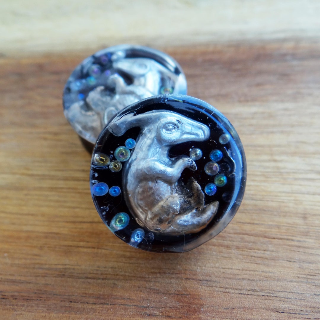 Gauges Baby Dinosaur 1 Inch Plug Embryo Jewelry Fairy Gauge 25 26 28 30 ...