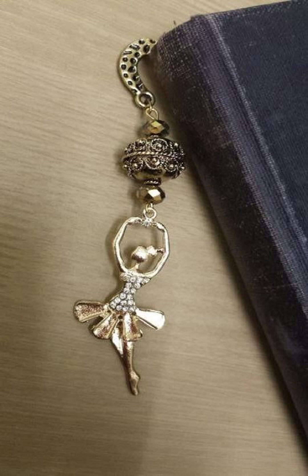 Gold Ballerina Bookmark - Etsy Canada