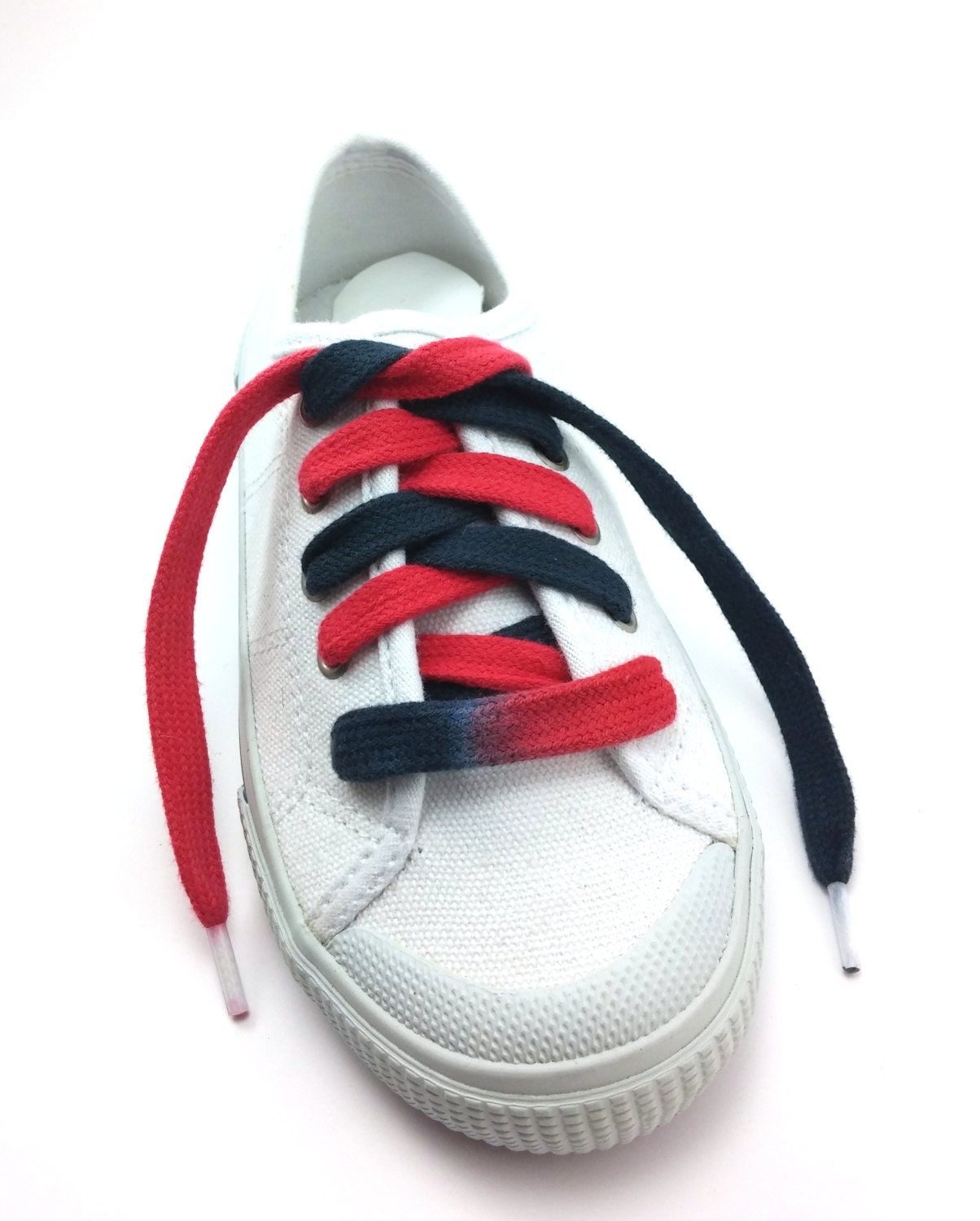 Black & Red Custom Bi-colored Shoelace BEST SELLER - Etsy