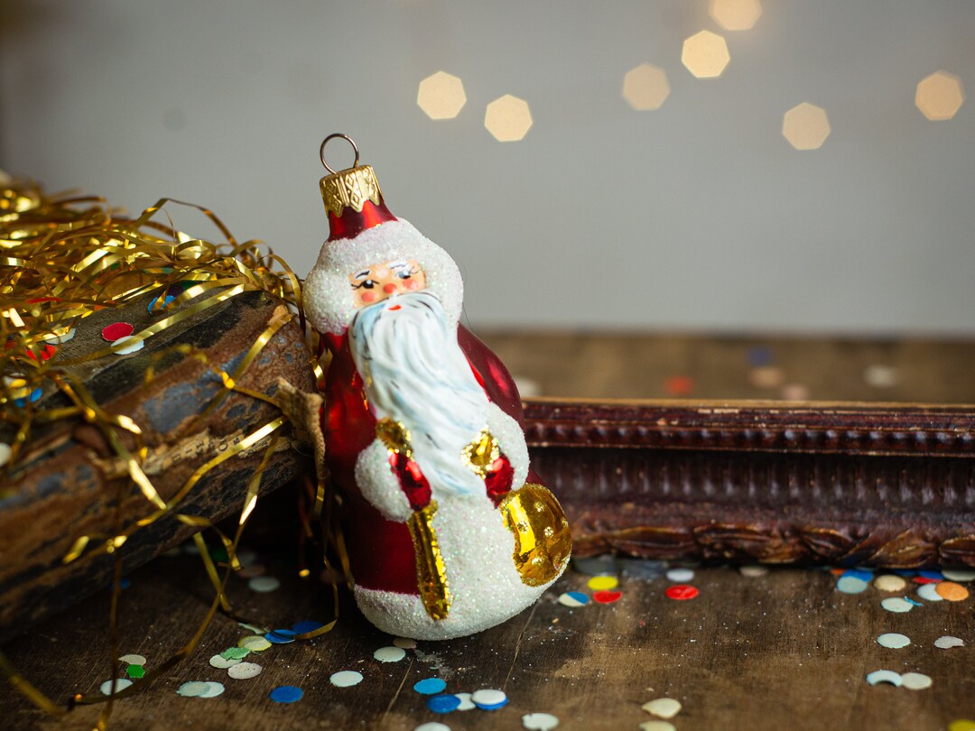 Ded Moroz Handmade Christmas Figurine, Russian Santa Claus Ornament ...