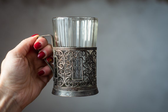 Glass and metal mugs store