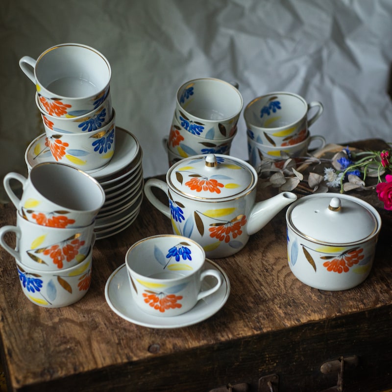 Porcelain Tea Set - Etsy