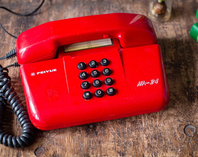 Vintage Push Button Phone Soviet Home Landline Phone Retro - Etsy
