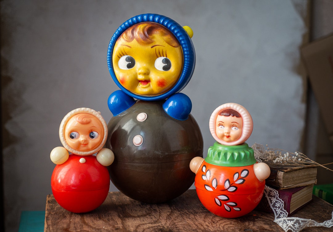 Vintage Big Nevalyashka Doll Made in USSR, Retro Collectible Kids Toy ...