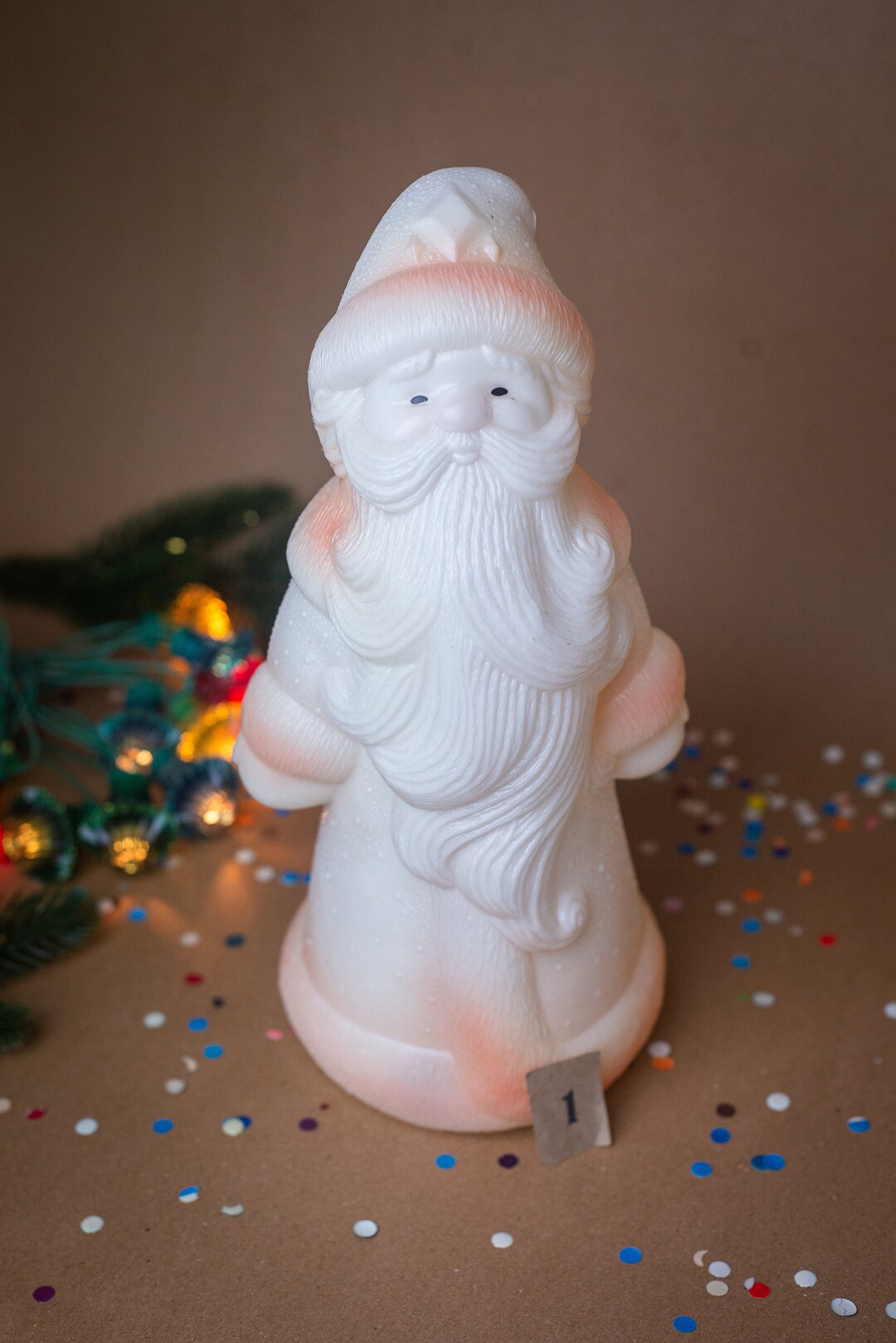 Vintage Santa Claus, Plastic Ded Moroz, Christmas Figurine, Christmas ...