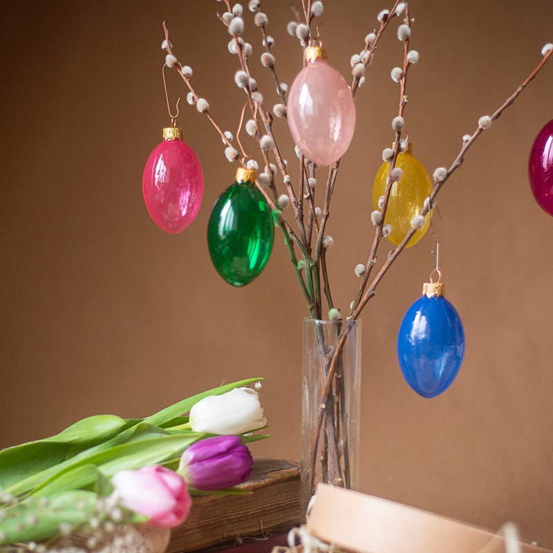 Glass Easter Eggs - Etsy