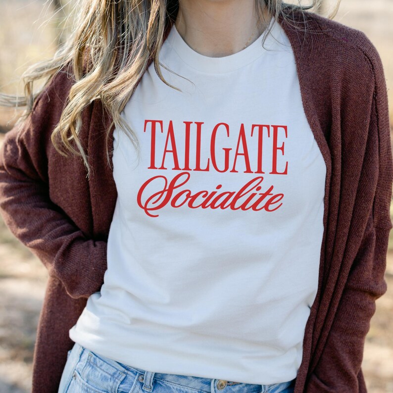 Tailgate Socialite PNG, Game Day PNG, Trendy Shirt Design Digital ...