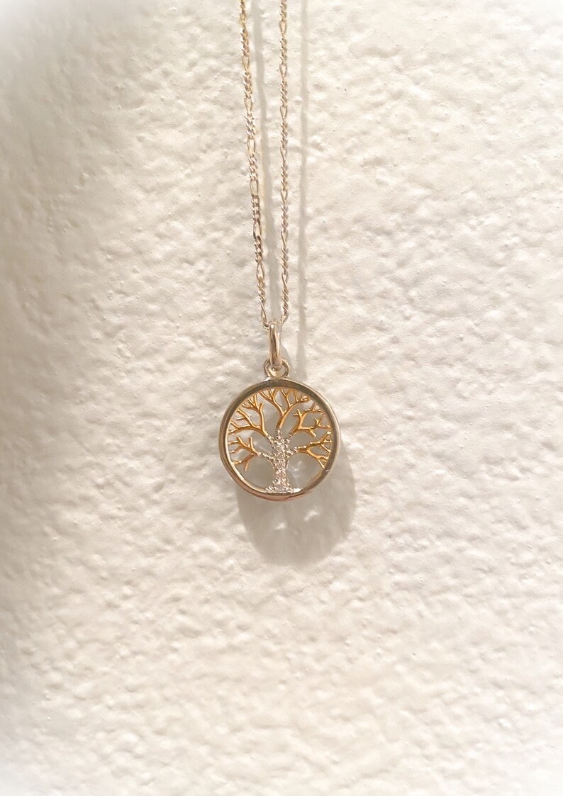 Tree of Life Two-toned Pendant - Etsy