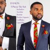 African Print Mens Boutonniere Wedding Brooch Ankara Suit Floral Lapel Stick Pin Corsage ...