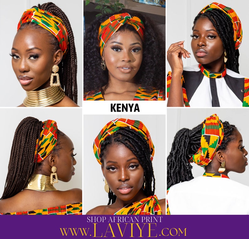 African Headwrap, African Print Headwrap, Natural Hair Accessories ...