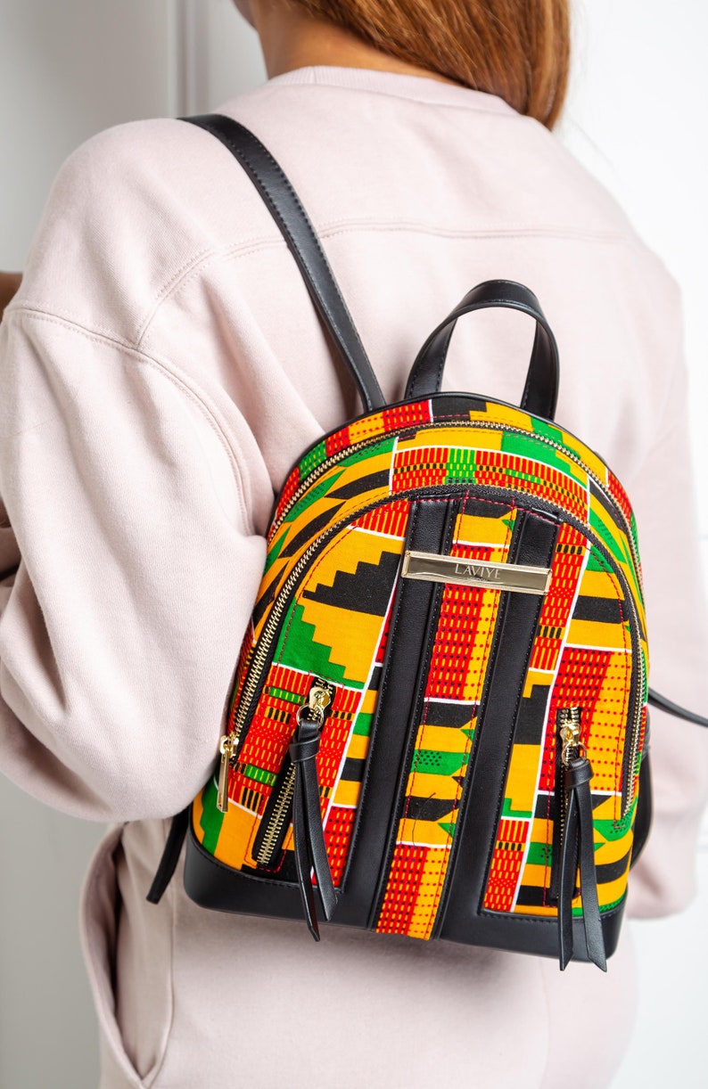 African Print Women Backpack Ethnic African Backpack Stylish - Etsy