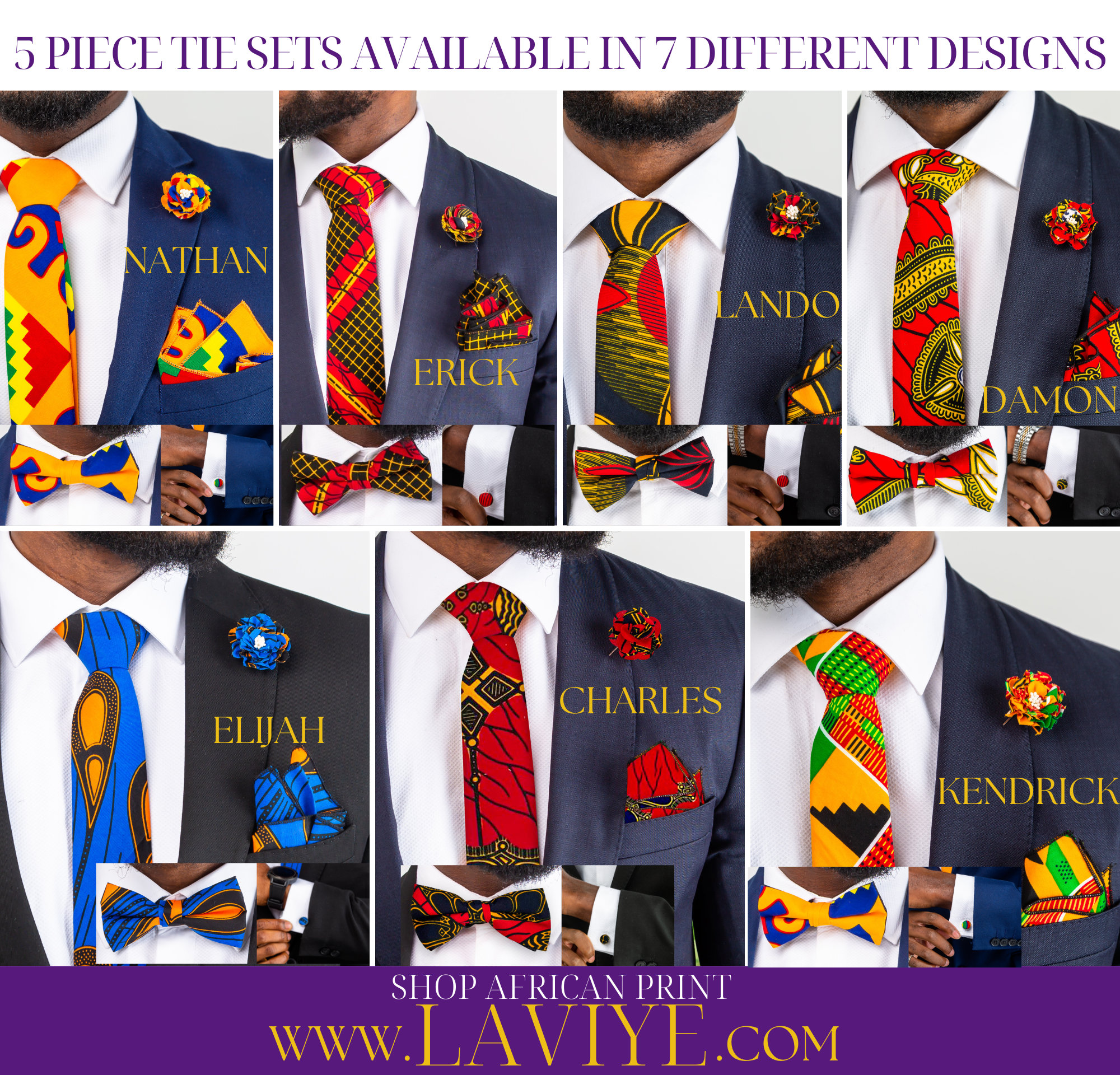 Kente Tie Set