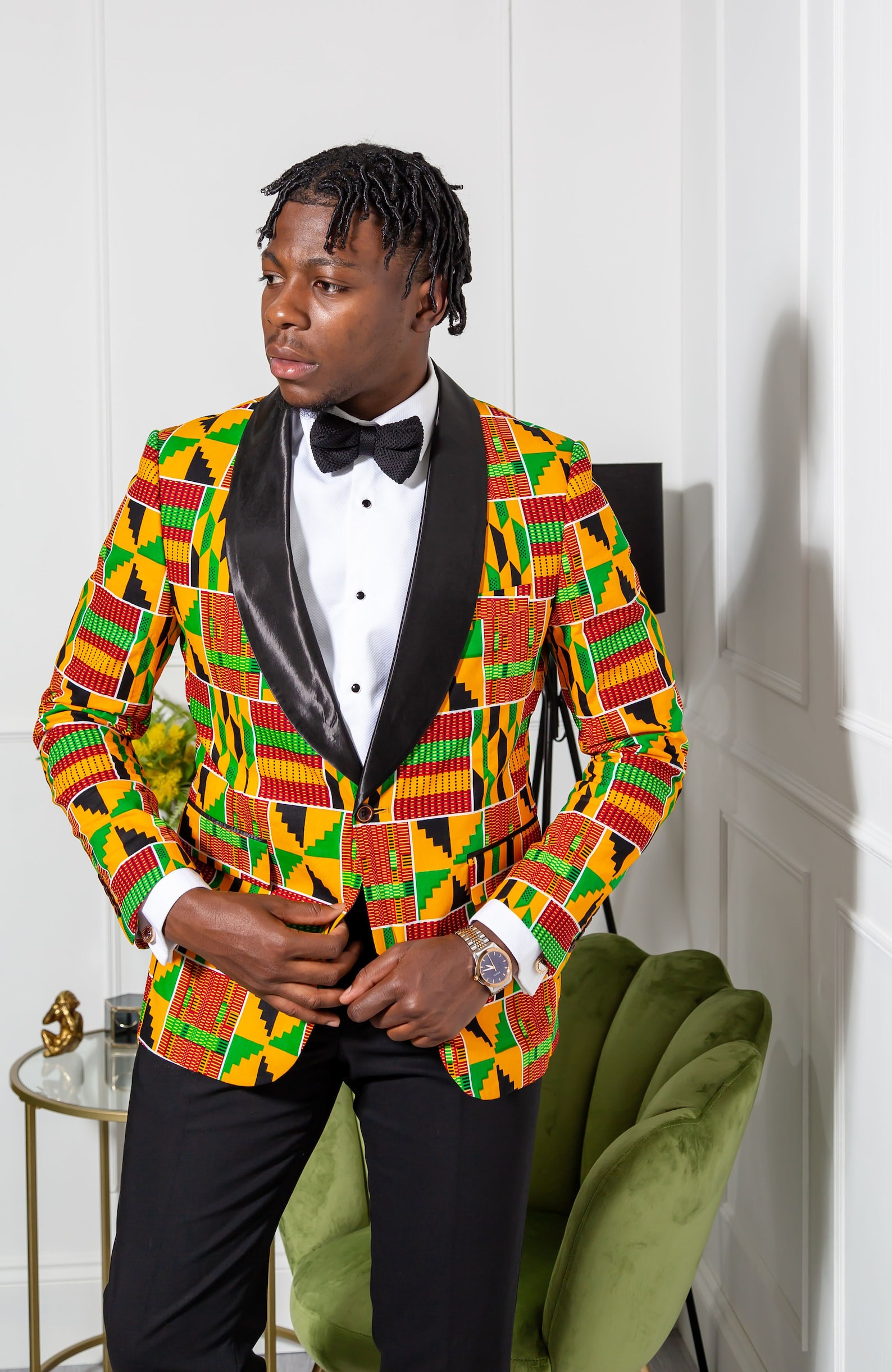 African Print Blazer, Men African Clothing, African Suit, African Print ...