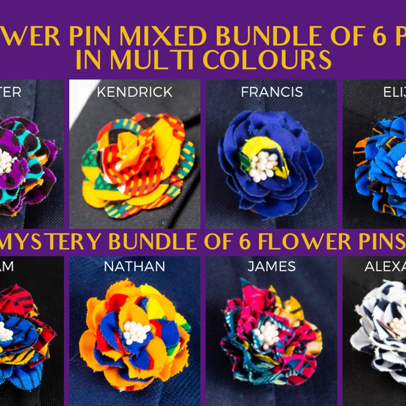 Kente Lapel Pin - Etsy