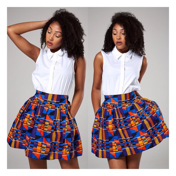 Items Similar To Kente African Skirt African Clothing For Women