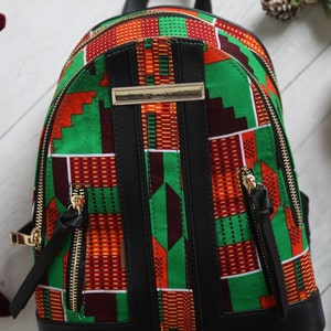 African Print Womens Backpack Ethnic Kids School Mini Rucksack ...