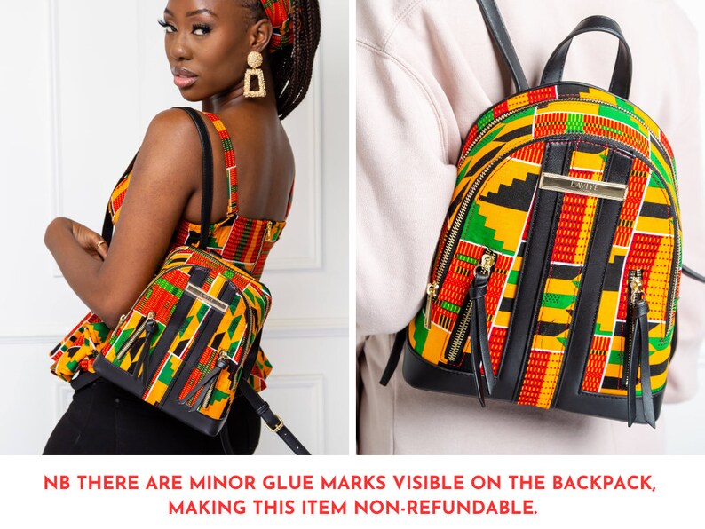 African Print Women Backpack Ethnic African Backpack Stylish - Etsy