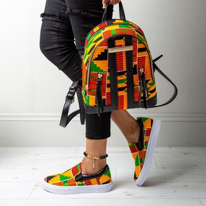 African Print Women Backpack, Ethnic African Backpack, Stylish African ...